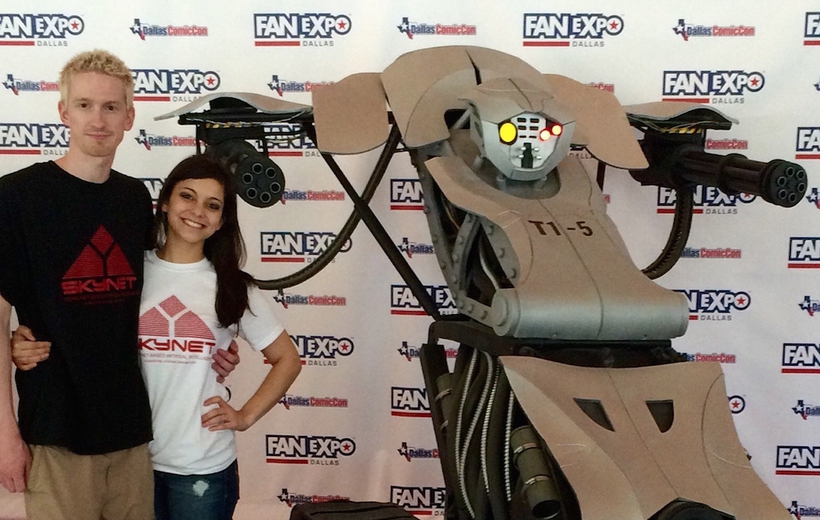 How we made a Terminator T-1 Tank with a wheelchair, PVC pipe ...