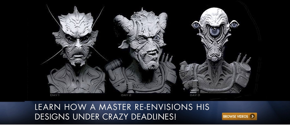 CHARACTER DESIGN - MAQUETTE SCULPTURE TECHNIQUES - THREE PART SERIES ...