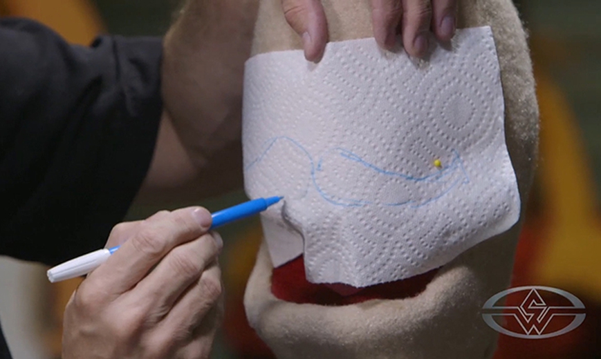 Puppet Facial Hair - How to Pattern & Cut a Mustache | Stan Winston ...