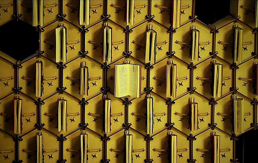 Books that read you - Check out this animatronic wall of interactive ...