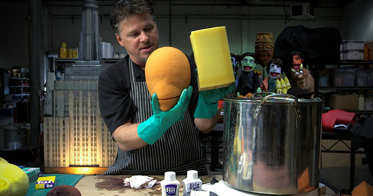 How to Make a Foam Puppet Part 3 - Paint, Dye, Texturize and Add Facial Features to Hand Puppets ...