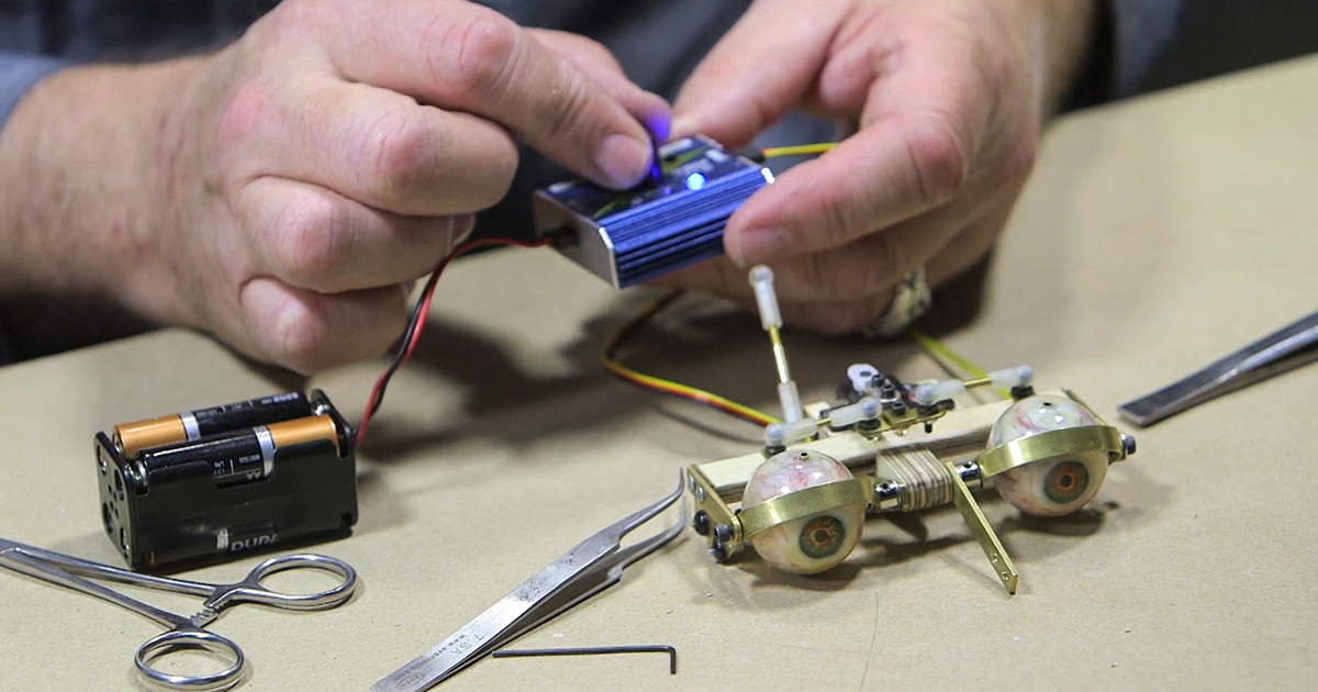 How to Make an Animatronic Head Part 2 - Eye Mechanism Construction ...