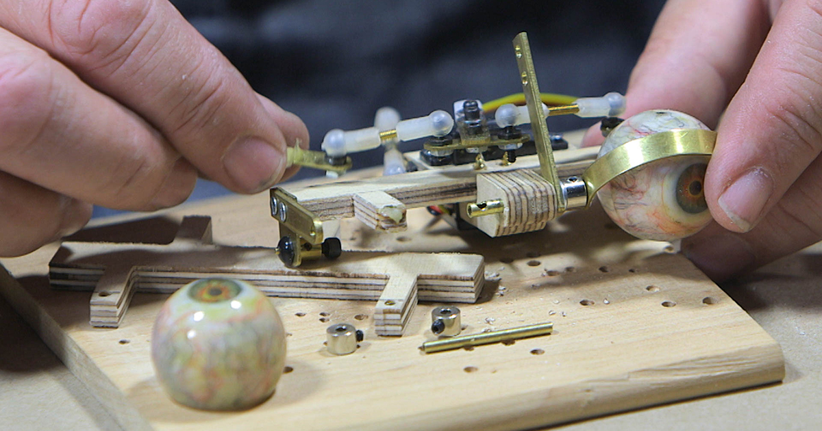 How to Make an Animatronic Head Part 2 - Eye Mechanism Construction ...