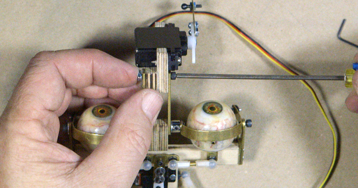 How to Make an Animatronic Head Part 2 - Eye Mechanism Construction ...