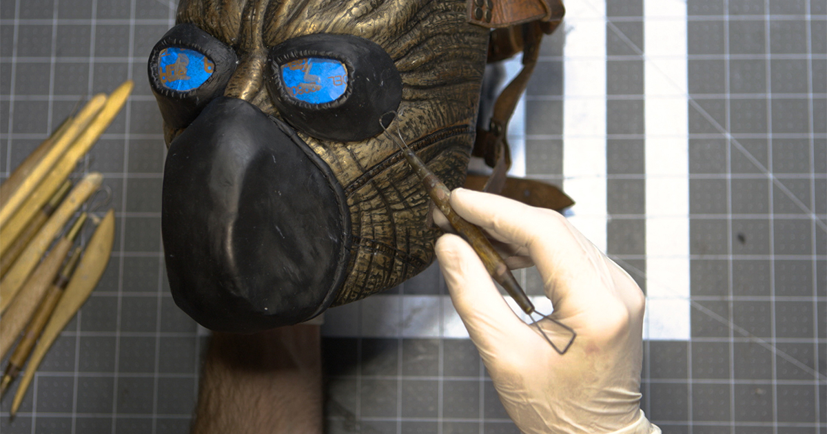 How to Make a Mask - Part Three: Sculpting Goggles & Mouthpiece | Stan ...