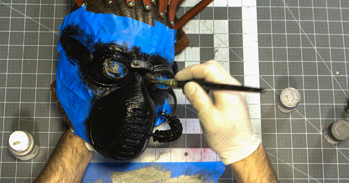 How to Make a Mask - Part Five: Leatherwork, Painting, and Finishing ...