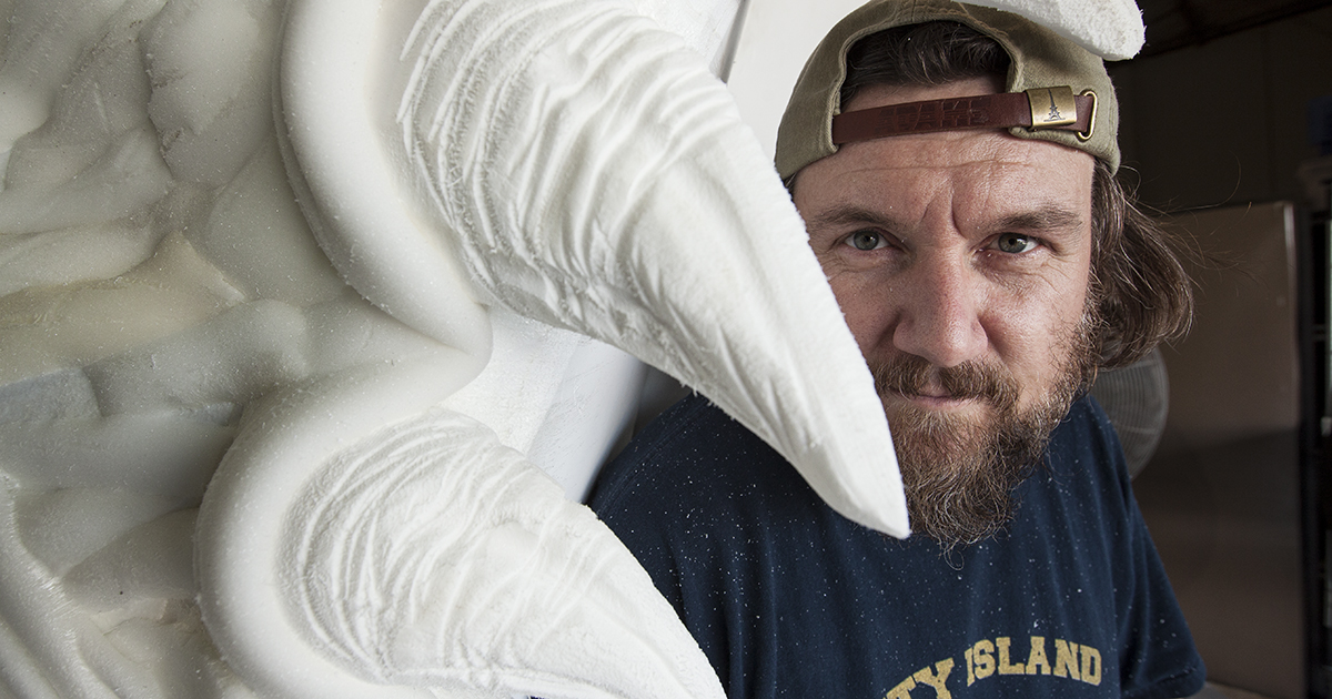 Make a Dinosaur - T-Rex Foam Fabrication - Part 1 with Ted Haines ...