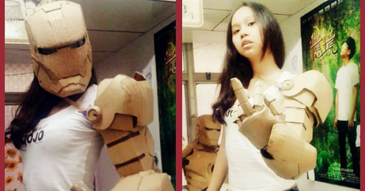 Cardboard Iron Man Suit by the Taiwanese Tony Stark, 鍾凱翔 (Kai-Xiang ...