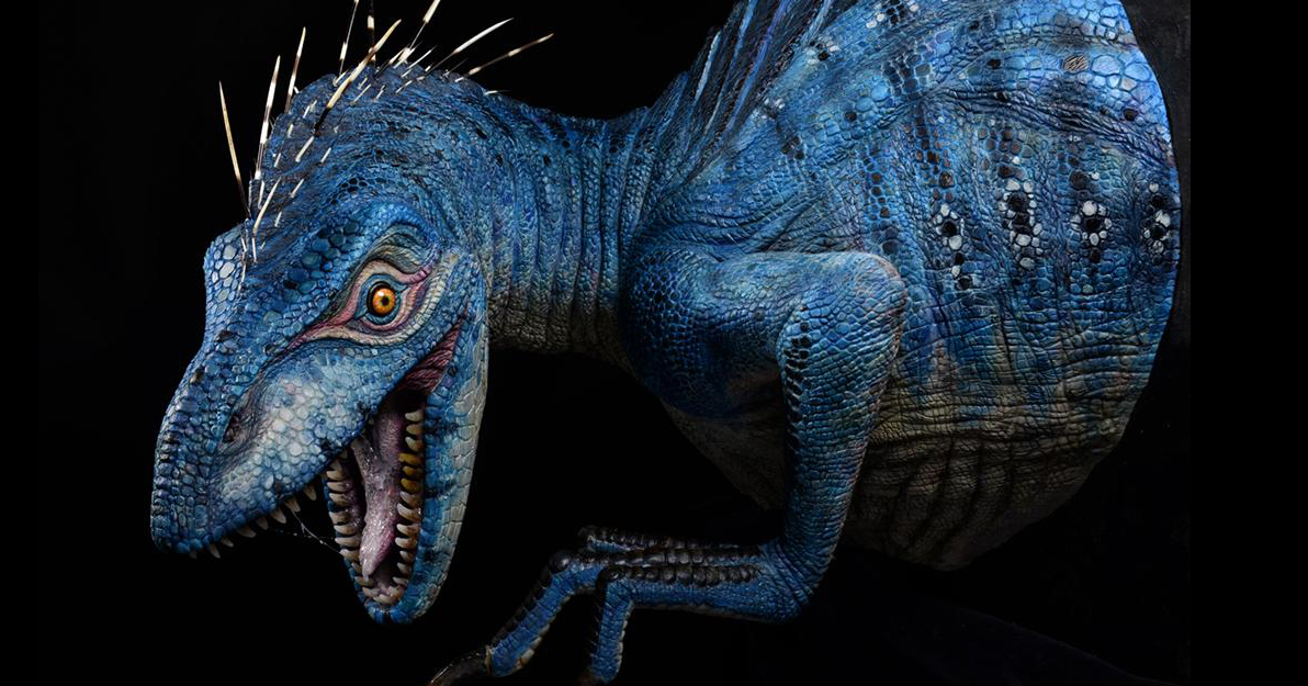 Dinosaur Art Contest Winner Announced: Blue Raptor by Trent Taft | Stan ...