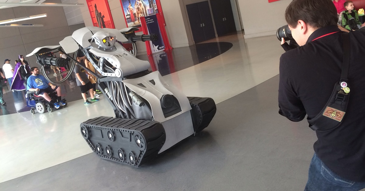 How we made a Terminator T-1 Tank with a wheelchair, PVC pipe ...