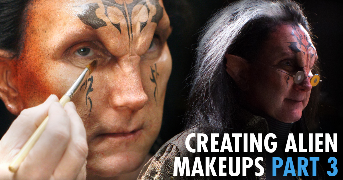 Creating Alien Makeups Part 3: Application, Coloration, Tattoos & Hair ...