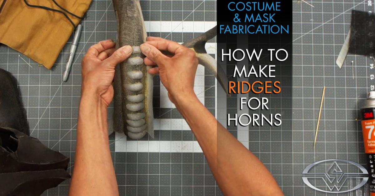 Costume & Mask Fabrication - How to Make Ridges for Horns | Stan ...