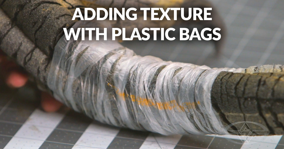 Costume and Mask Fabrication: How to Add Texture Using Plastic Bags ...