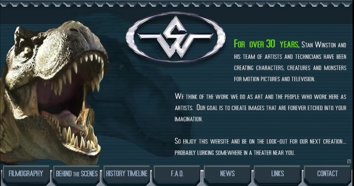Building the Classic Stan Winston Studio Website | Stan Winston School ...
