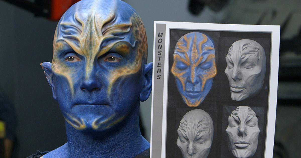 Creating Alien Makeups Part 2: Color, Paint, Stencil & Removal | Stan ...