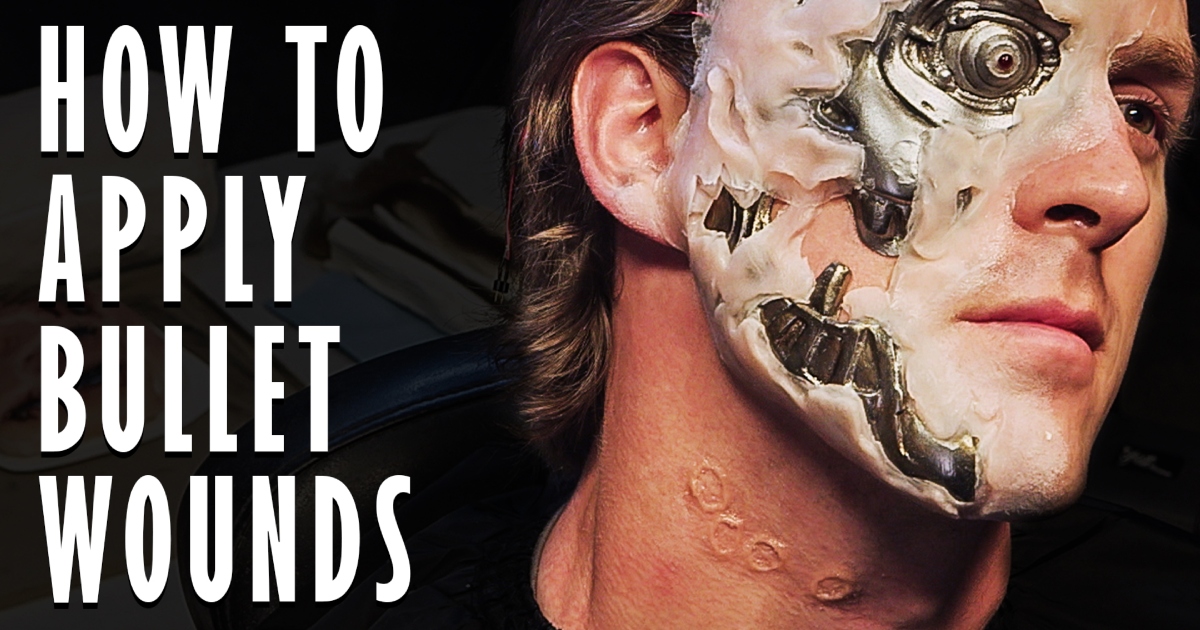 How to Apply Bullet Wound Prosthetic Makeup | Stan Winston School of ...