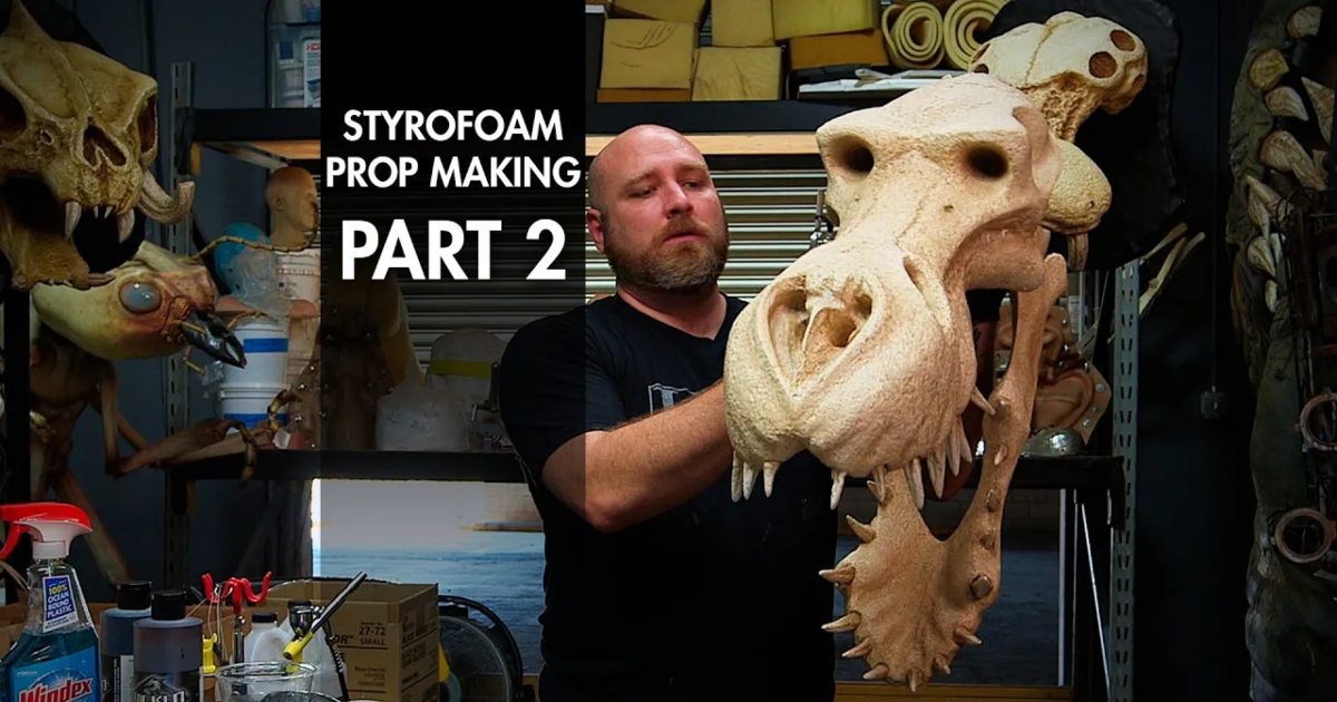 Styrofoam Prop Making Part 2: Hard Coating, Painting & Assembling ...